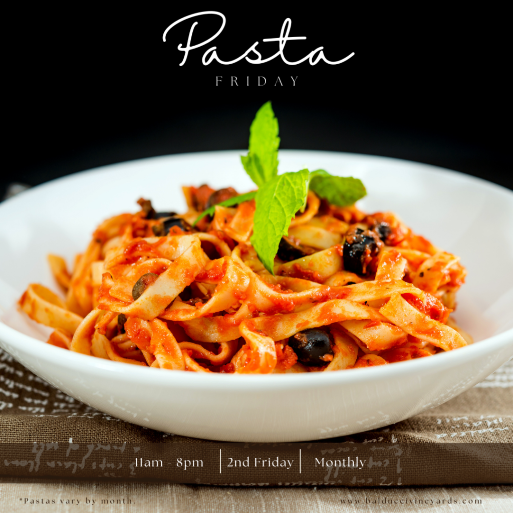 Live Entertainment Schedule at Balducci Vineyards!